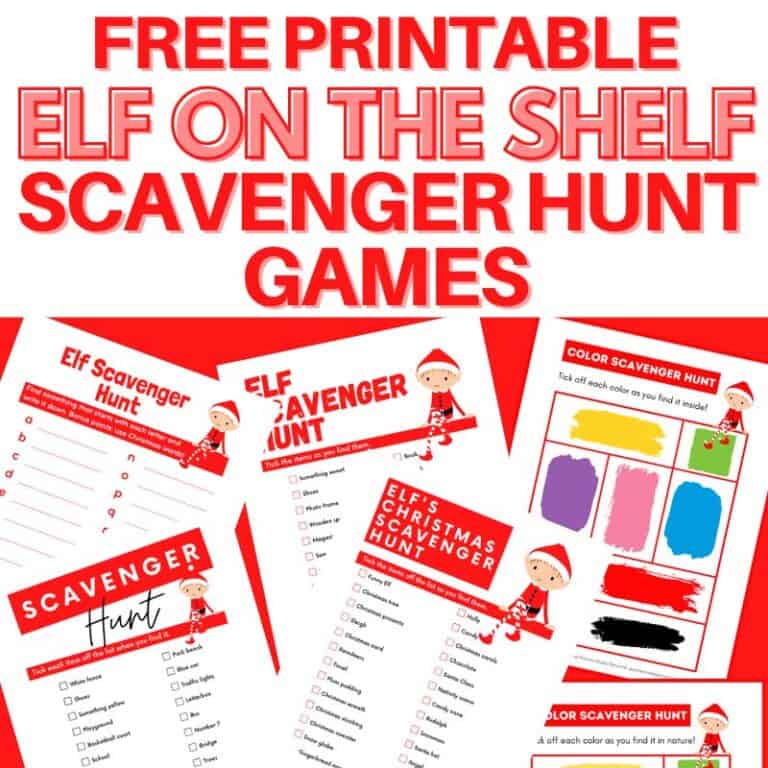Elf on the Shelf Scavenger Hunt Free Printables | Parties Made Personal