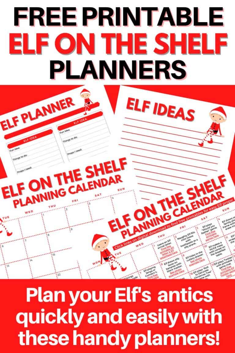 Elf on the Shelf Calendar Planner (2026) - Free Printables | Parties ...