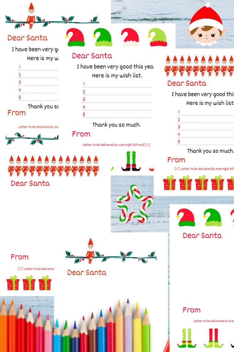 Elf on the Shelf Letters to Santa - 6 Free Printables | Parties Made ...