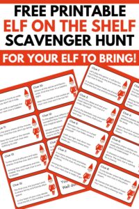 Elf on the Shelf Scavenger Hunt Free Printables | Parties Made Personal
