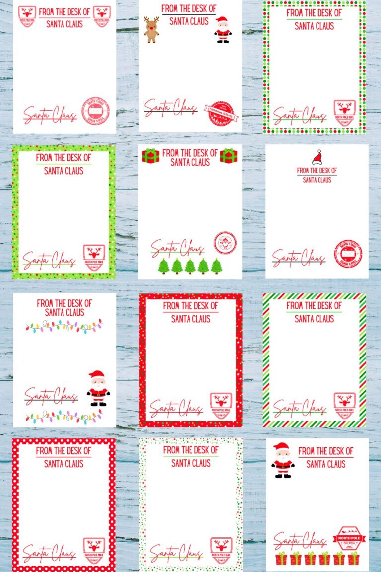 From the Desk of Santa Claus - Free Printable Santa Letterheads ...