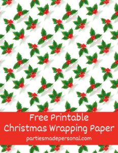 Christmas Printable Wrapping Paper - 20 FREE Designs | Parties Made ...