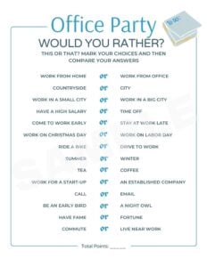 Free Printable Office Party Games | Parties Made Personal