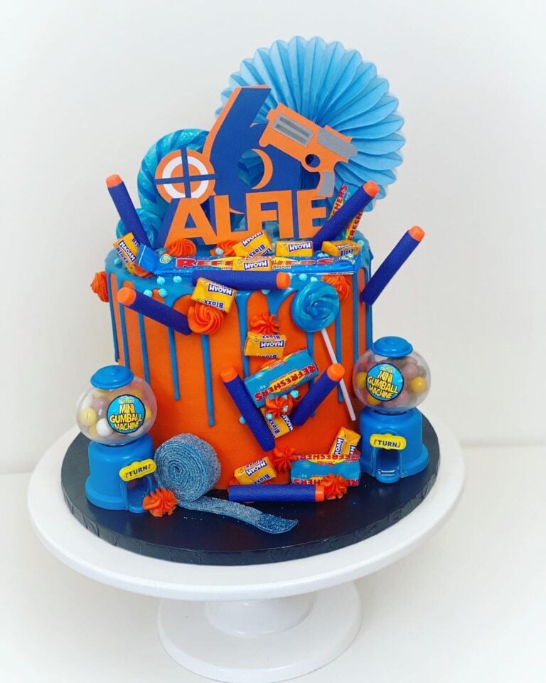Best Nerf Cake Ideas plus Nerf Cupcakes, Donuts, Cake Pops | Parties ...